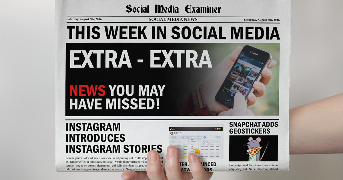 Instagram Rolls Out 24-Hour Stories: This Week in Social Media : Social ...