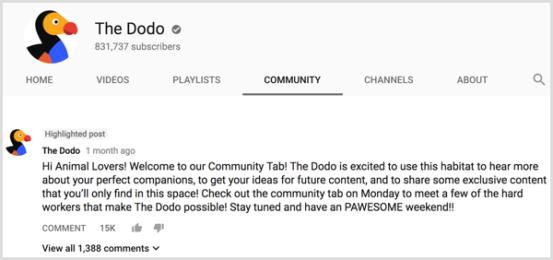 How to Use the YouTube Community Tab to Engage Subscribers : Social ...
