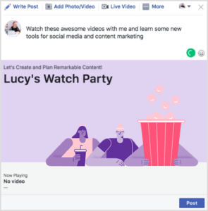 How to Host a Facebook Watch Party in Your Facebook Group : Social ...