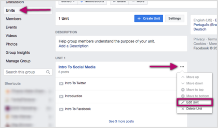 How to Use Facebook Group Units to Organize Your Content : Social Media ...