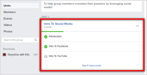 How to Use Facebook Group Units to Organize Your Content : Social Media ...