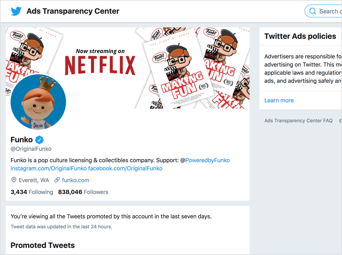 How to Use Facebook and Twitter Ad Transparency Tools : Social Media ...