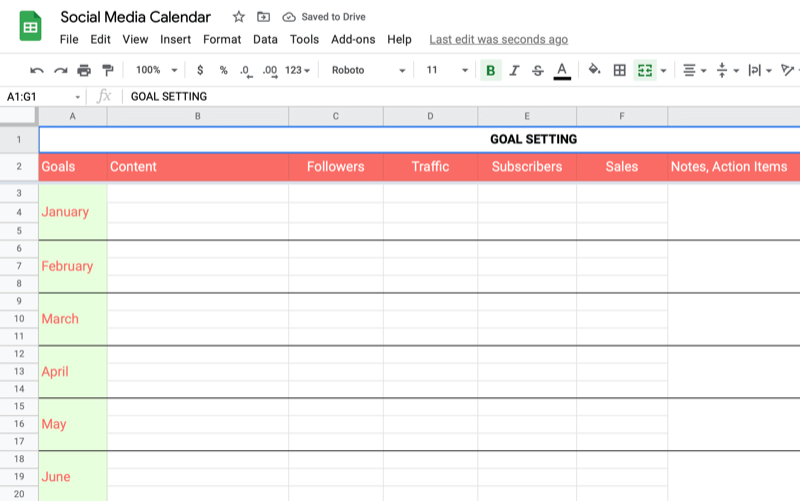 Free Social Media Calendar Template 2021 Excel Ambassade mauritanie 