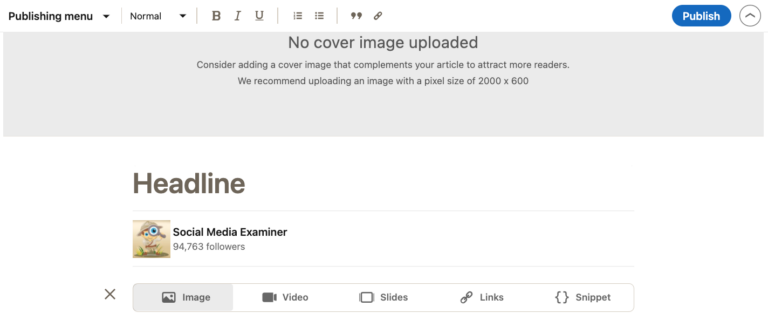 How to Use LinkedIn Articles for Pages : Social Media Examiner