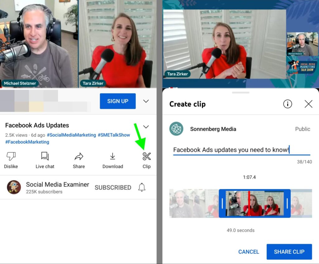 How to Make YouTube Clips : Social Media Examiner