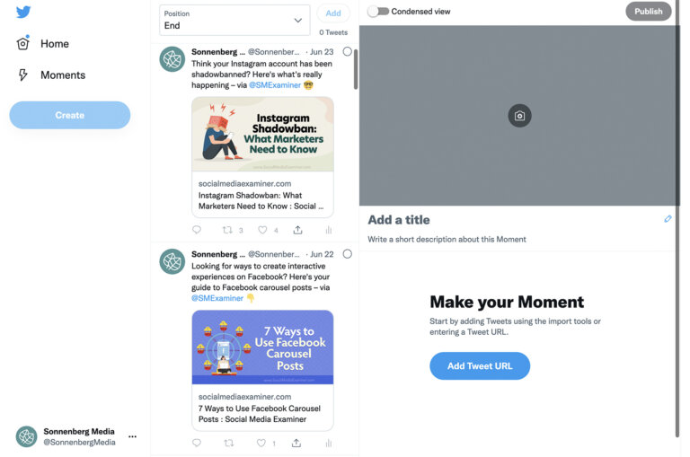 Twitter Create: 13 Twitter Marketing Tools and Features : Social Media ...