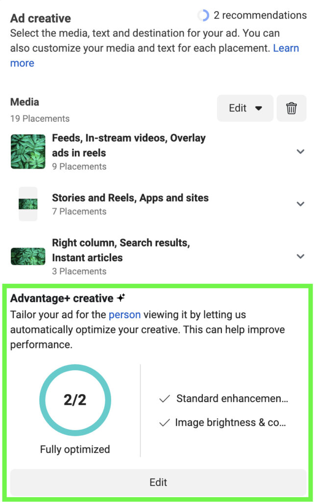 How to Optimize Instagram and Facebook Ads With Meta Advantage : Social ...