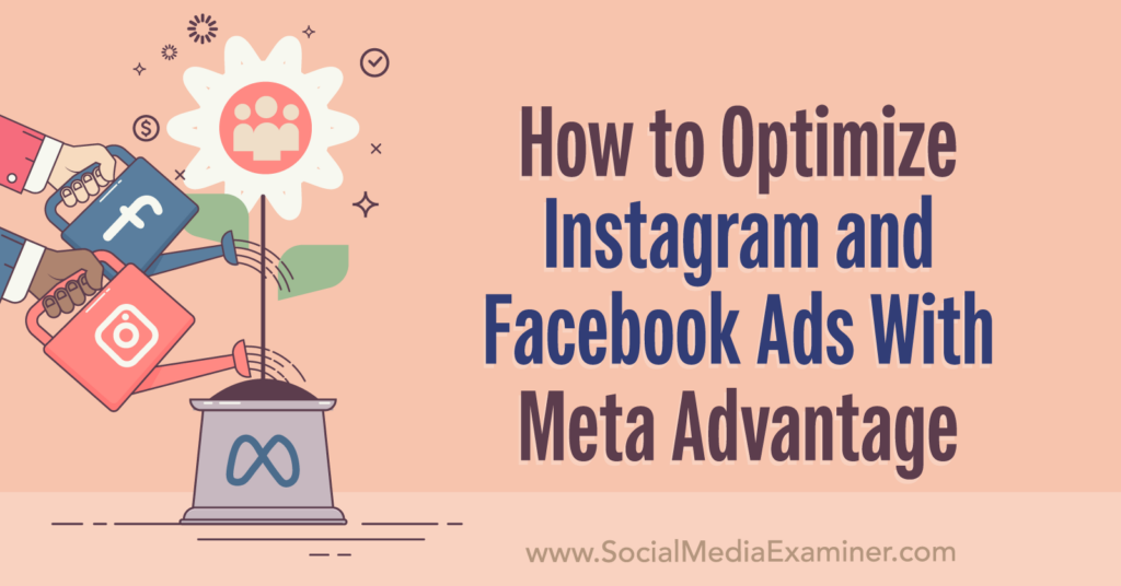 How to Optimize Instagram and Facebook Ads With Meta Advantage : Social ...