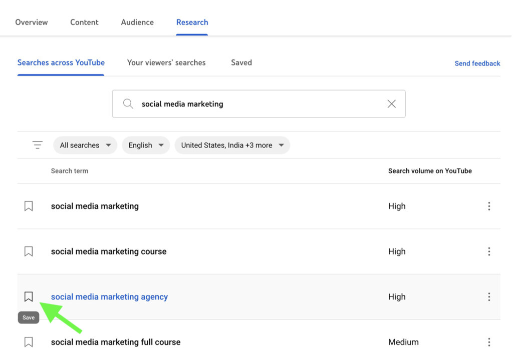 YouTube Research Tab: How to Find YouTube Content Ideas : Social Media ...