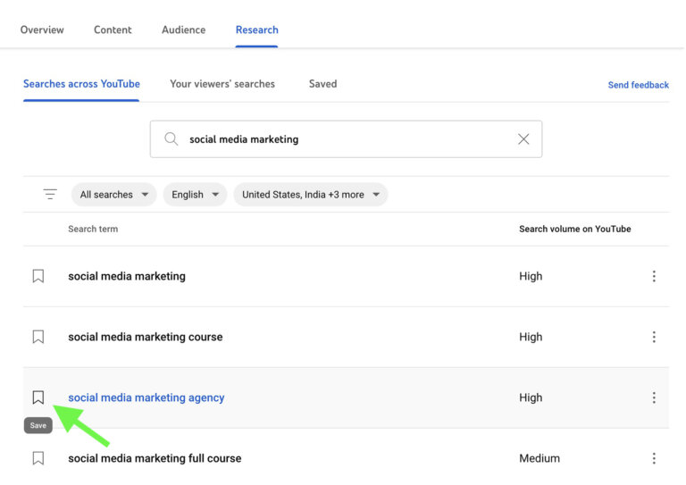 YouTube Research Tab: How to Find YouTube Content Ideas : Social Media ...