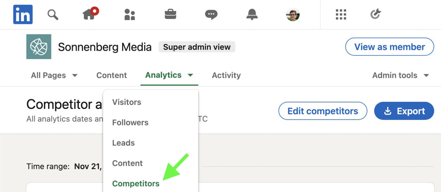 LinkedIn Competitor Analytics: How to Research and Beat Other Company Pages : Social Media Examiner
