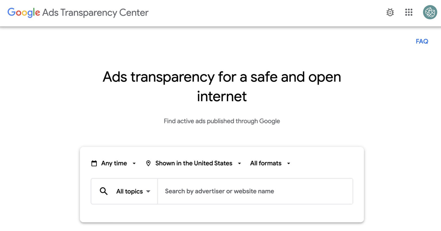 How to Research Your Competition With Google Ads Transparency Center ...