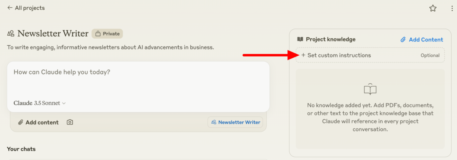Creating AI Assistants Using Claude Projects : Social Media Examiner